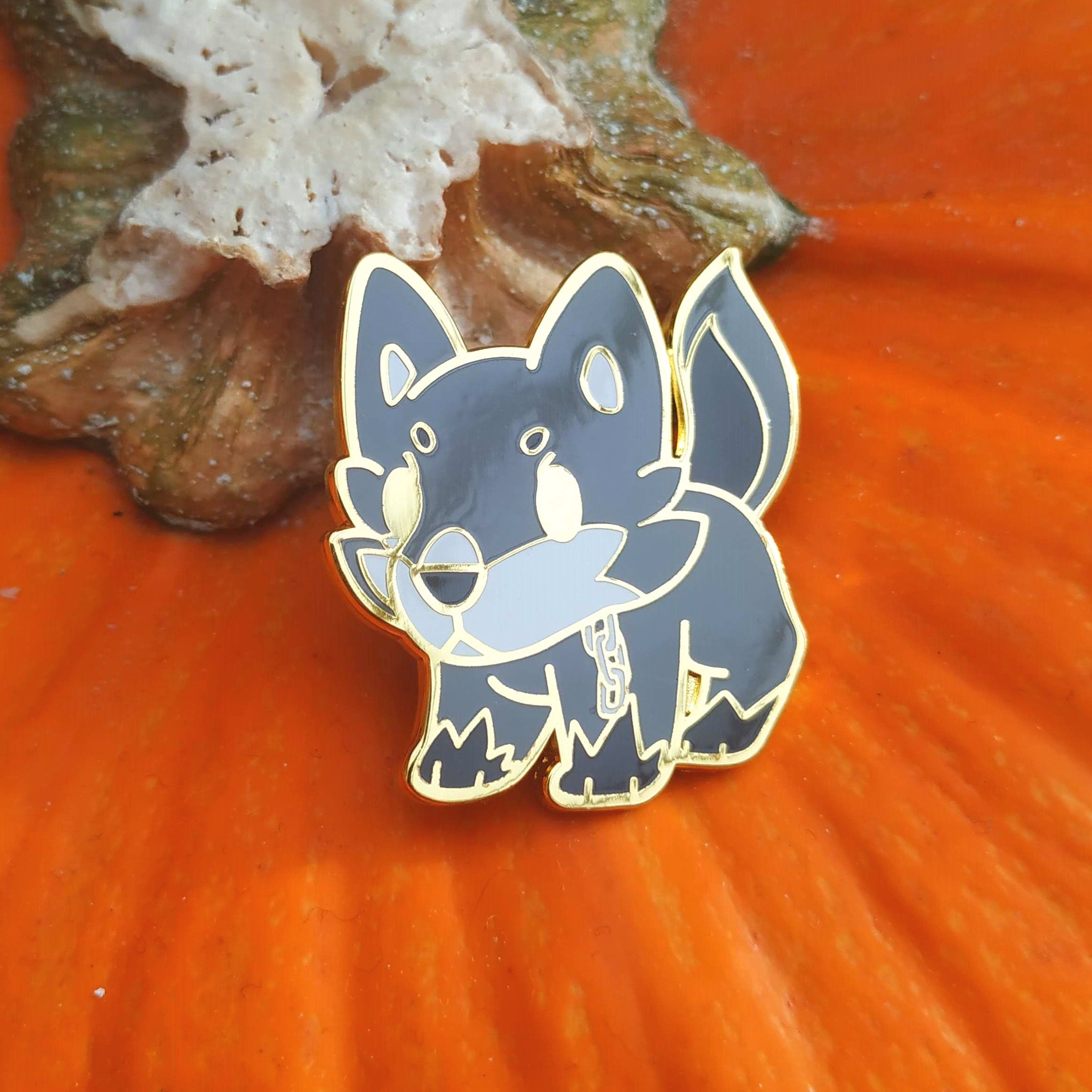 MINI MYTHOS: Fenrir Hard Enamel Pin Chibi Wolf Norse Mythology – Irisidium